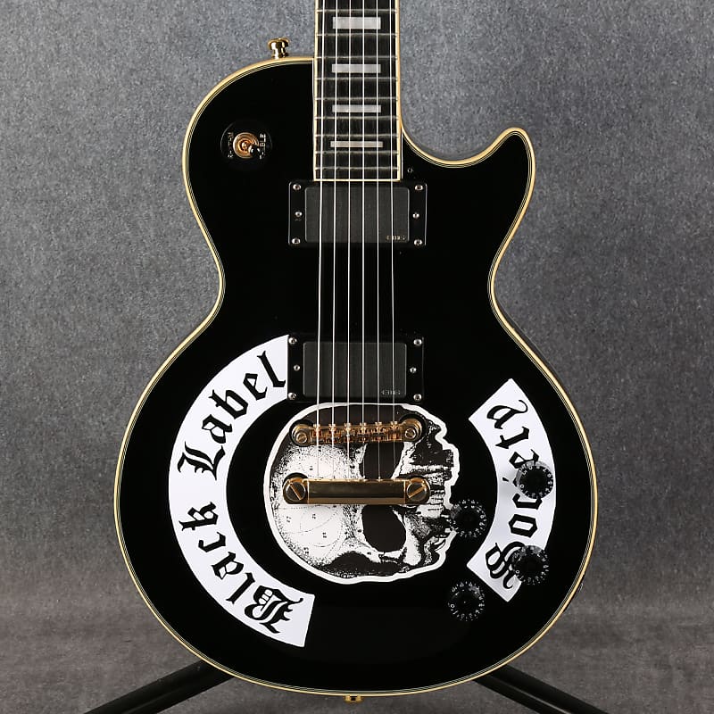 Epiphone Les Paul Custom - EMG Pickups - Ebony - 2nd Hand | Reverb