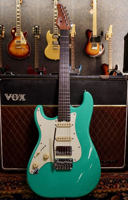 Schecter Nick Johnston Traditional HSS LH 2022 Atomic Green | Reverb