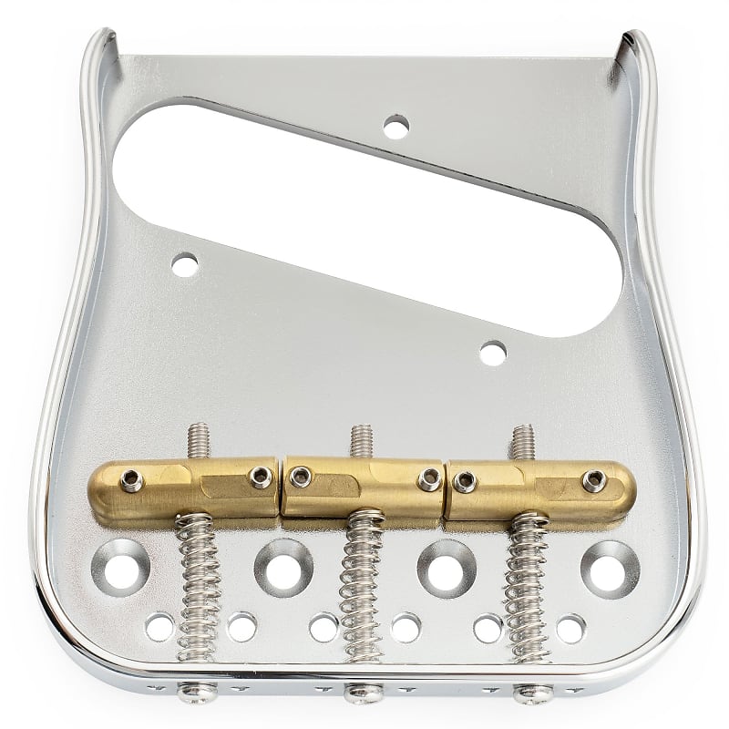 Brio Telecaster Guitar Bridge – 54mm Brass Plate, 3 | Reverb