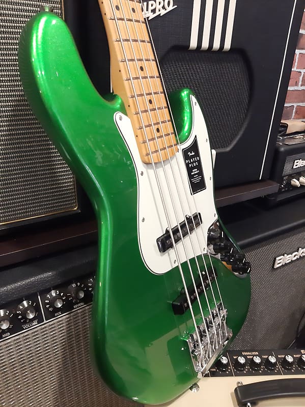 Fender Player plus precision bass 5 strings Cosmic Jade | Reverb