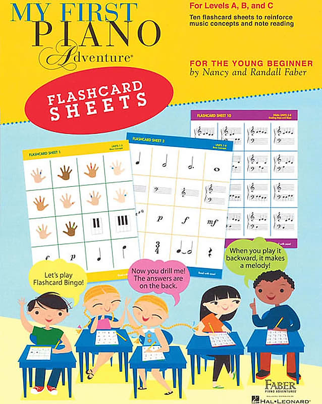 My First Piano Adventure Flashcard Sheets - For the Young | Reverb
