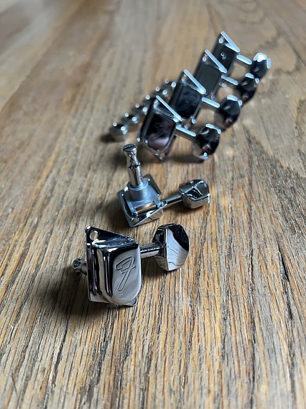 Fender 70s F-Style Stratocaster-Telecaster Tuning Machines 6 | Reverb