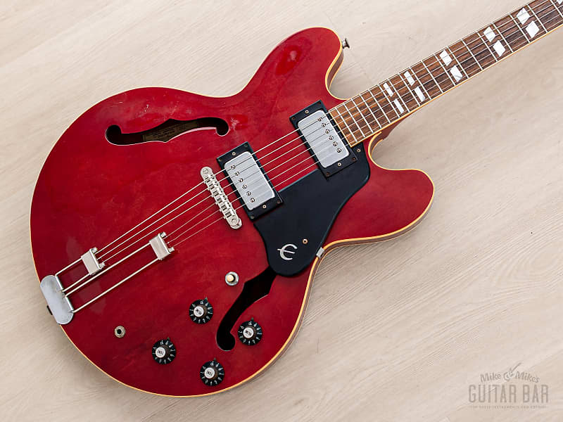 1981 Epiphone Riviera Vintage Semi-Hollow Guitar | Reverb Deutschland