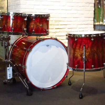 Pearl Masterworks SUPREME 4PC Drum Set 22" 10" 12" 16" Red | Reverb