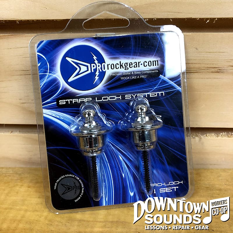 ProRockGear RG-SL10 Pro-Lock Strap Lock System - Chrome | Reverb