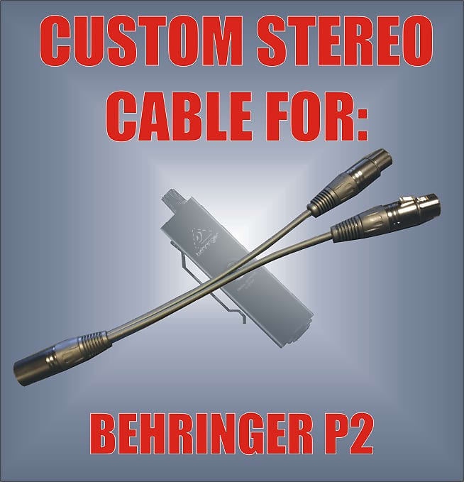 Dual XLR Female to Male stereo cable adapter for Behringer | Reverb