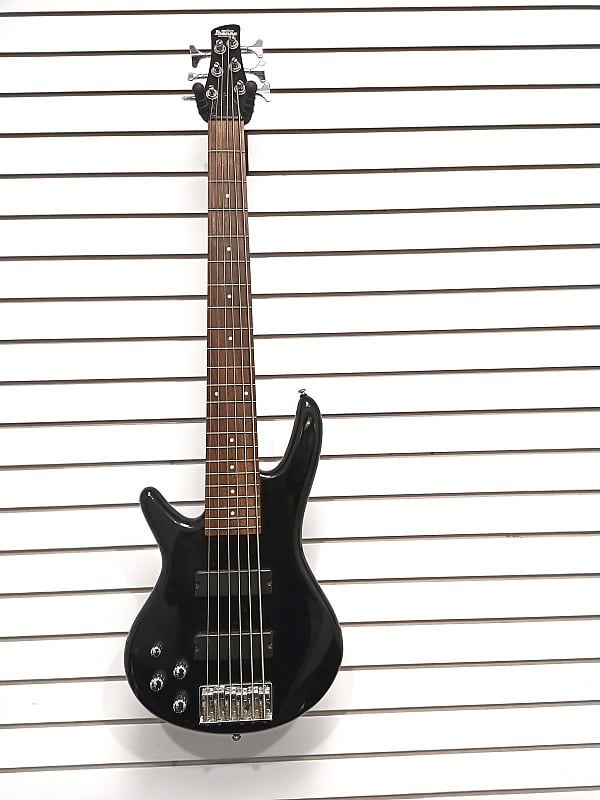 Used Ibanez GSR206L Left Hand 6 String Bass Black | Reverb