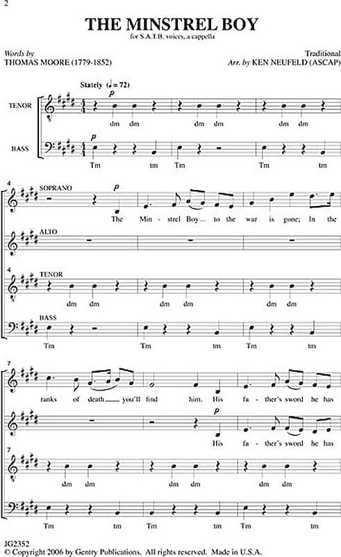 The Minstrel Boy | Reverb