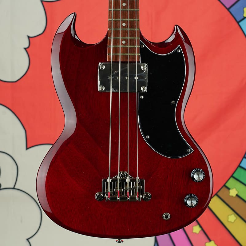 Epiphone EB-0 Series EBG0CHCH1 Electric Bass, Cherry Finish | Reverb
