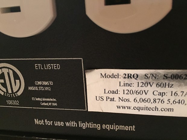 Equitech Model Q - 2RQ 20amp | Reverb