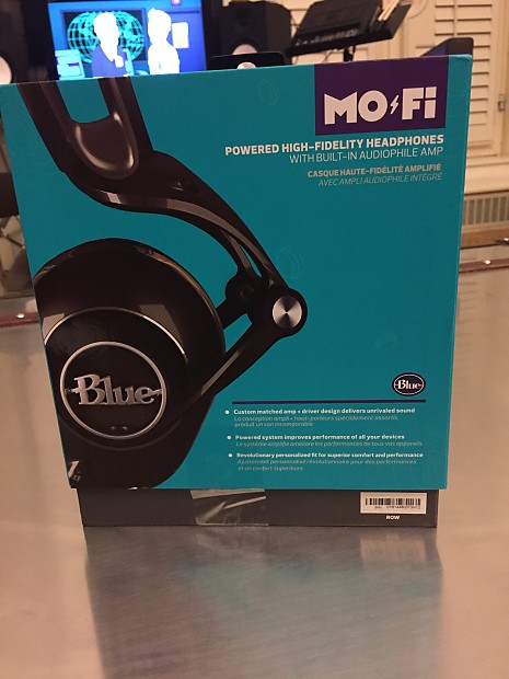 Blue Mofi Powered Headphones Black | Reverb