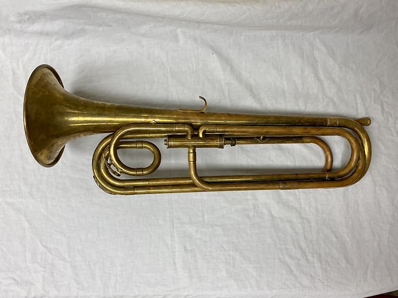 Weyman 'Keystone State' Brass G-D Tenor Bugle, c- Early | Reverb