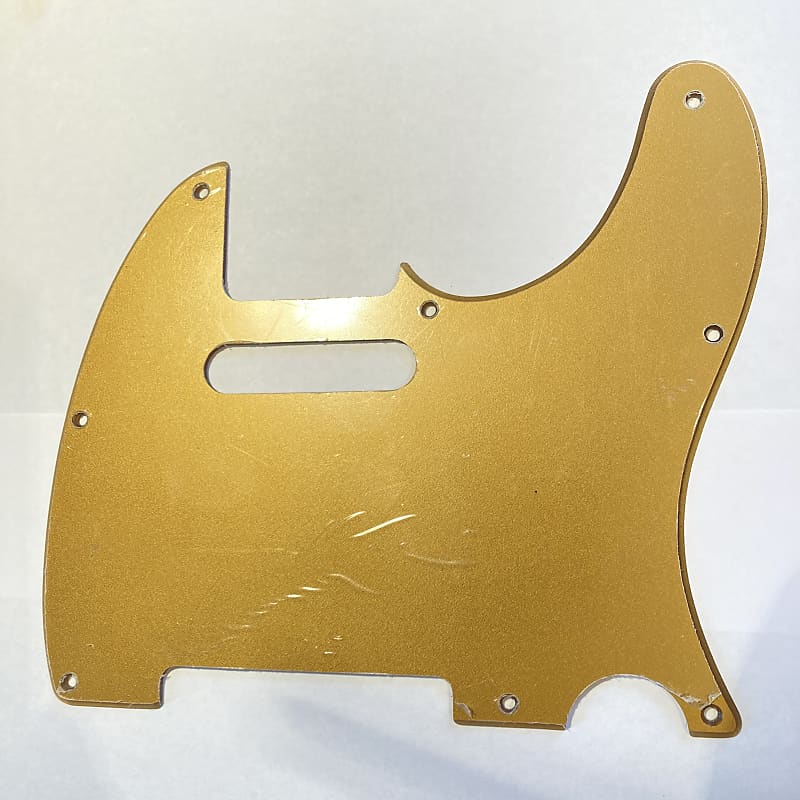 Matte Gold Metallic Telecaster Pickguard 8 Hole | Reverb