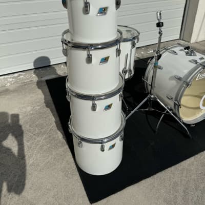Ludwig Quadra Plus 1978 - White Vistalite | Reverb