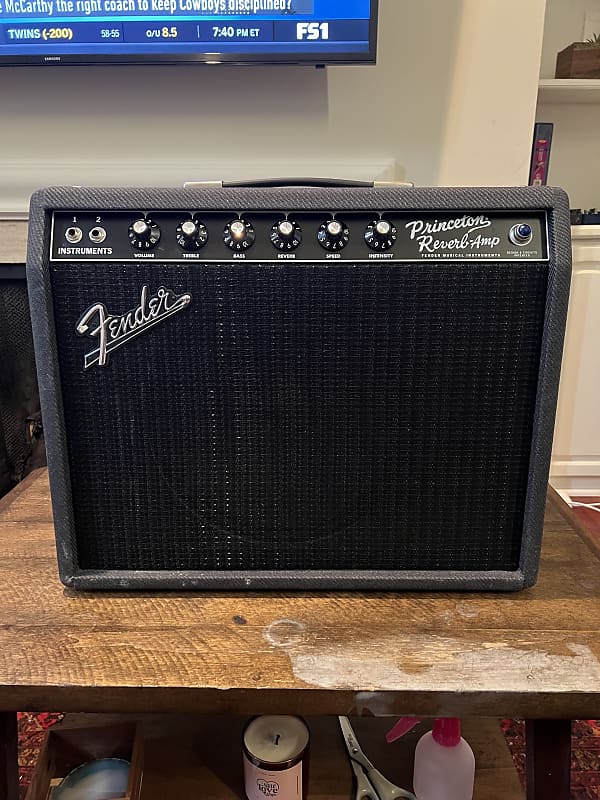 Fender 68 Custom Princeton Reverb Black & Blue Limited | Reverb
