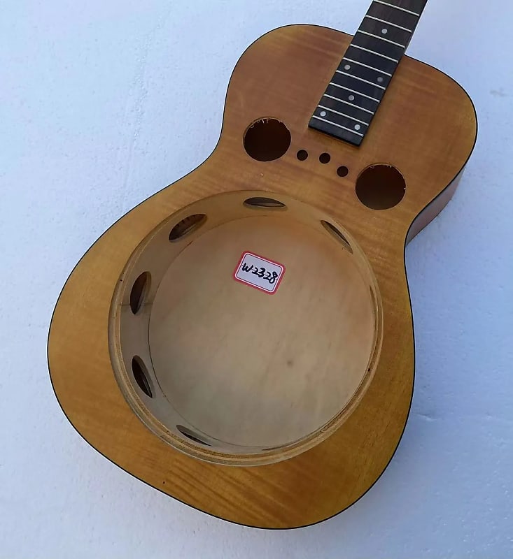 Tiger Maple Top Dobro Custom Resonator Guitar Body and Maple | Reverb
