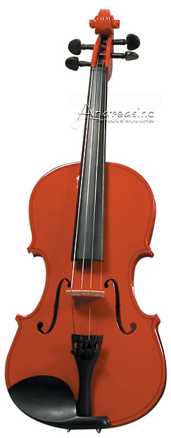 Merano Full Size Red Violin with Case & Extras | Reverb