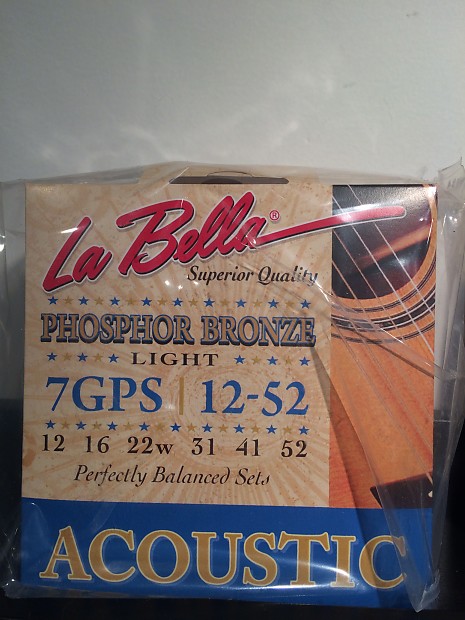 La Bella Strings Acoustic Guitar 7GPUL Phosphor Bronze | Reverb