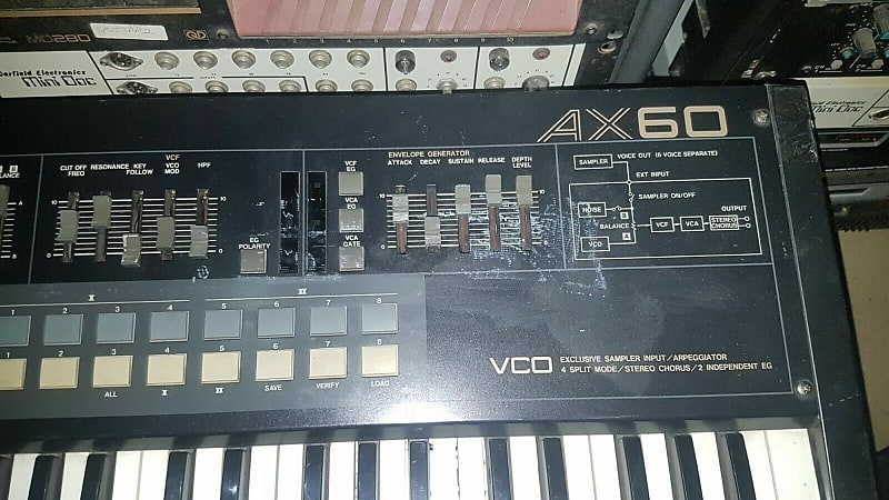 1986 AKAI AX 60 SYNTHESIZER | Reverb UK