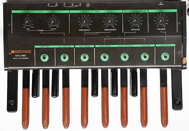 Multivox MX-450 Analog Bass Synth 1980 Black / Green | Reverb