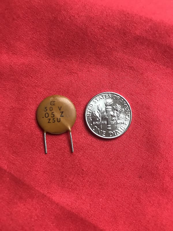 Circle D .05 uF 50V Capacitor Ceramic Disc .05Z Z5U type that | Reverb