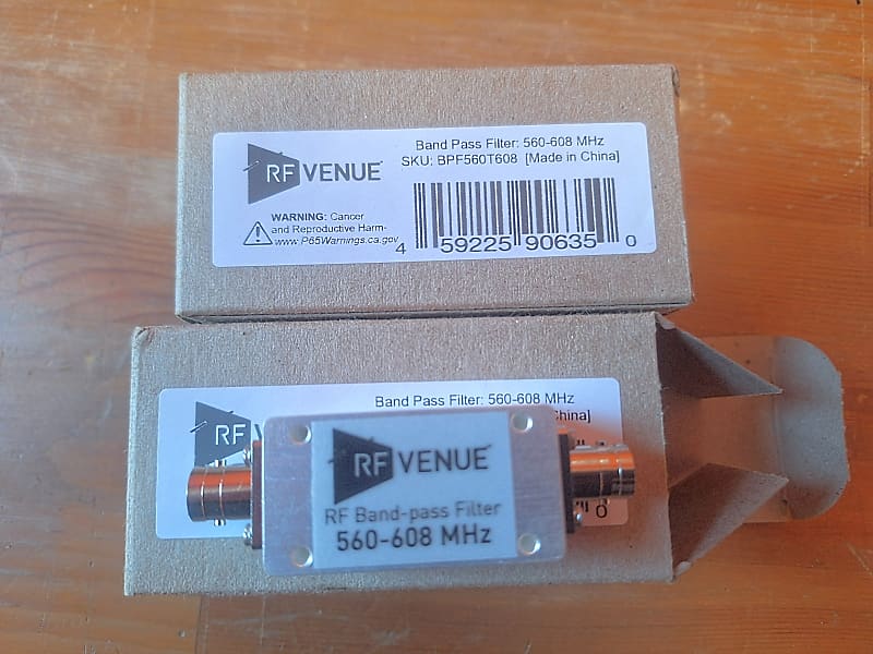 RFvenue Bandpass filter RF Venue bandpass filter 563-608Hz | Reverb