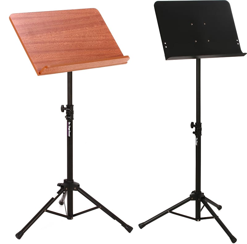 On-Stage SM7312W Conductor Stand with Wide Rosewood Bookplate | Reverb