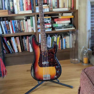 MI Electric Bass Sunburst Tortoise Shell | Reverb