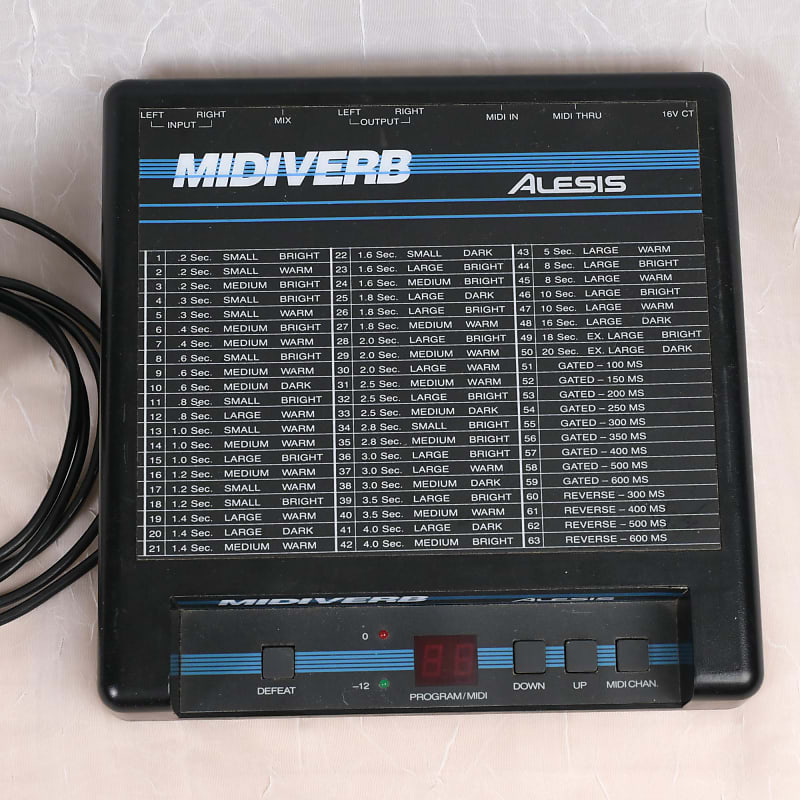Alesis Midiverb 1 Vintage 1980s Reverb Unit | Reverb Canada