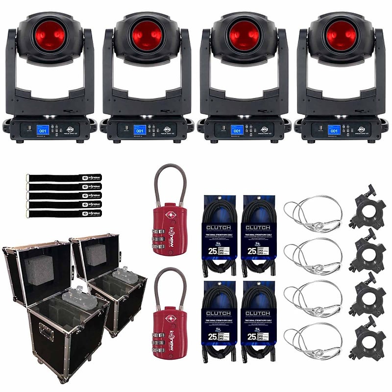 ADJ Focus Spot 6Z Professional DMX LED Moving Heads 4 Pack w | Reverb