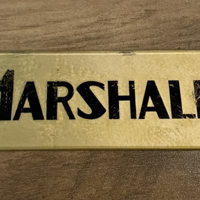 Replacement Marshall Block logo / Aged | Reverb
