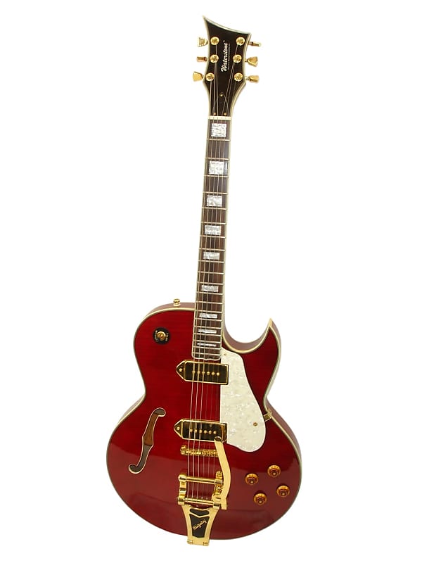 Waterstone Mildred Hollow-Body Electric Guitar, Cherry | Reverb