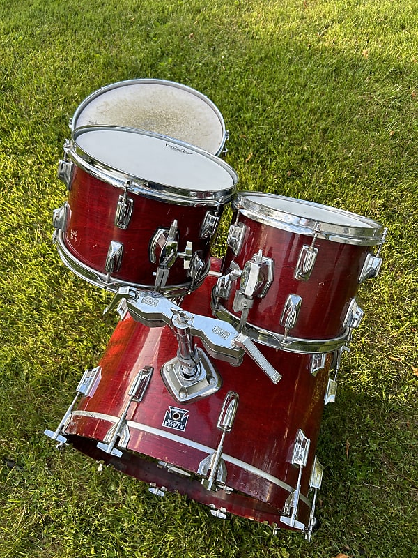 Tama 80s Vintage Superstar Shell Pack Cherry Red Finish 24, | Reverb