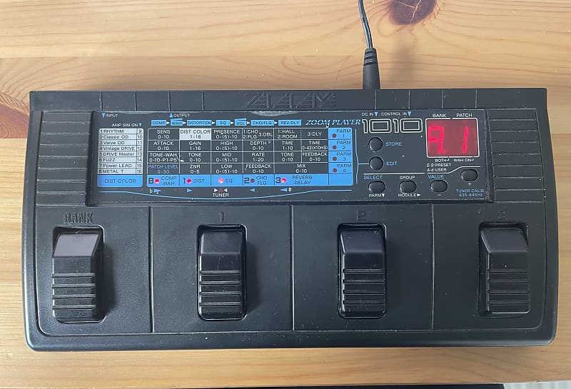 Zoom 1010 Advanced Guitar Effects Processor 1990s - Black | Reverb UK