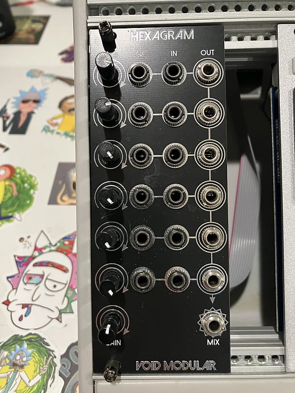 Void Modular Hexagram - Black 6 x VCA + Mixer Eurorack Module | Reverb
