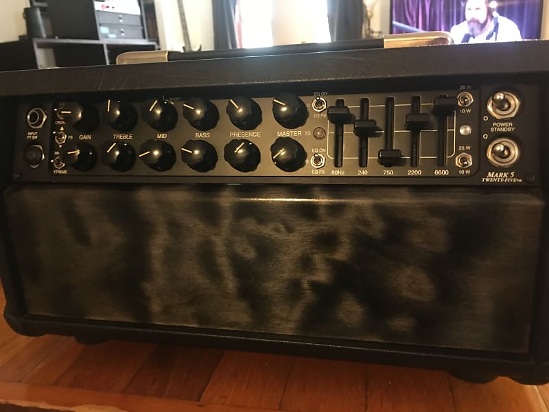 Custom mesa mark v 25 panel new - black | Reverb