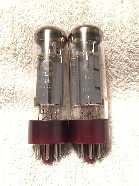 Svetlana Winged "C" EL34 NOS | Reverb