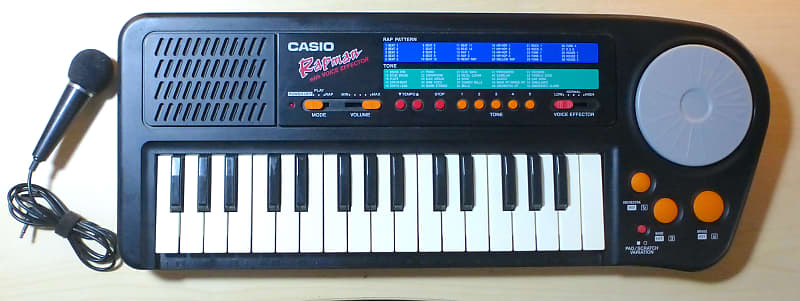 CASIO Rapman. Teclado con vocoder, fx scratch, PCM hits... | Reverb