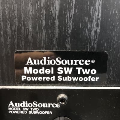 AudioSource Model SW Two Subwoofer Home Audio Sub Theater | Reverb