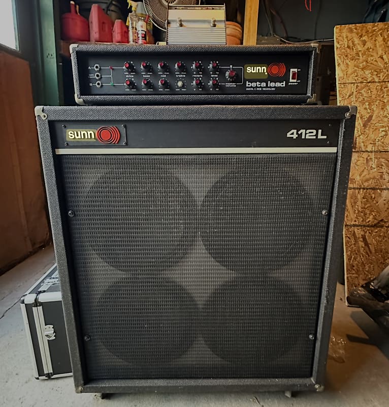 Sunn Beta lead amplifier with original foot switch 80s - | Reverb