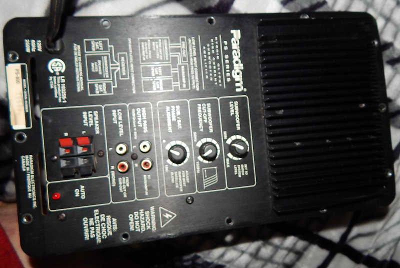 Paradigm PS-800 subwoofer plate amplifier module | Reverb