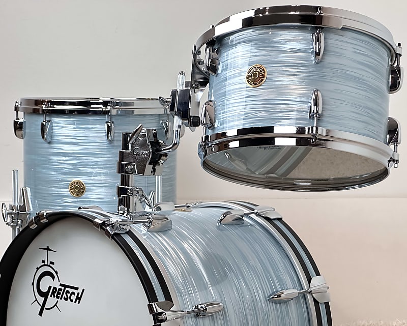 Gretsch 18/12/14" USA Custom Drum Set - Vintage White | Reverb Canada