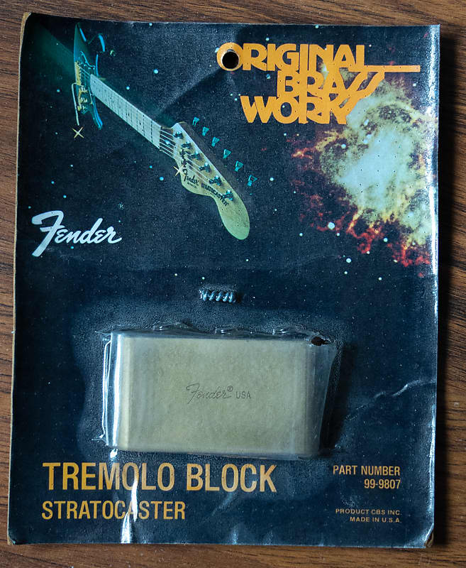 Fender Stratocaster Tremolo Block from 1978 - 100% massive | Reverb