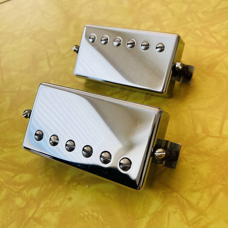 Gibson 57 Classic and 57 Plus PAF Humbucker Pickup Set Nickel | Reverb