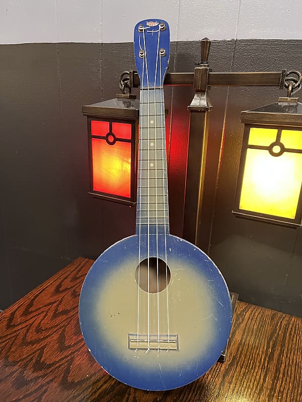 Vintage c.1940 Gretsch Camp Ukelele Round Banjolele Shape - | Reverb