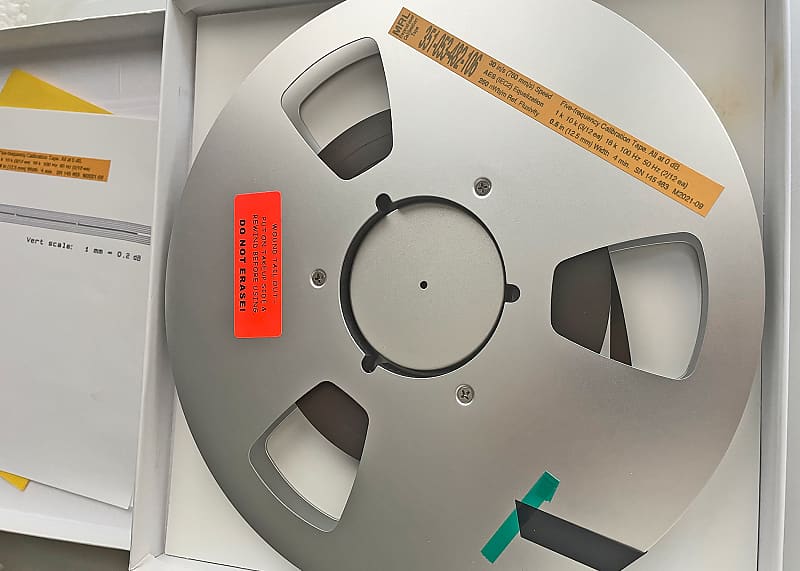 MRL 1/2" 30 IPS MRL AES 250 nwb Five Frequency Calibration | Reverb