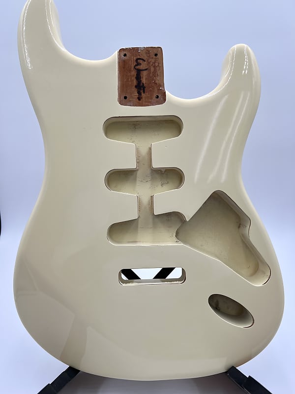Warmtone Custom Guitars “Nitro Cream” Strat Body Nitro Finish | Reverb