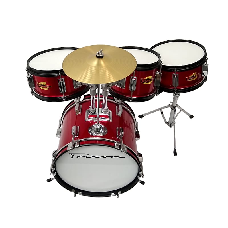 Trixon Kidstar 4 Piece Drumset - Red Sparks | Reverb