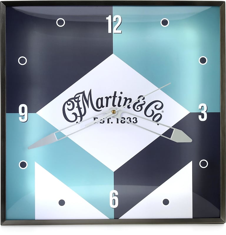 Martin Retro Monogram Lighted Wall Clock | Reverb