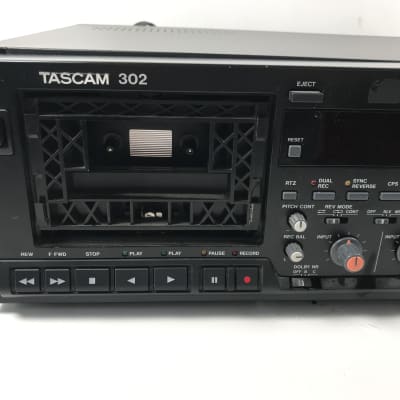 Tascam 302 Dual Cassette Tape Player Recorder Rack Mount | Reverb